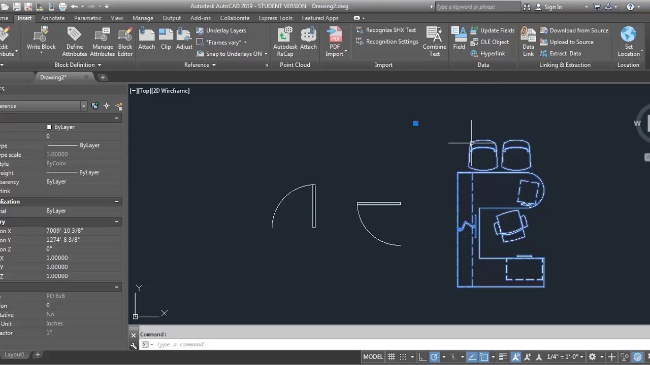 block insertion points