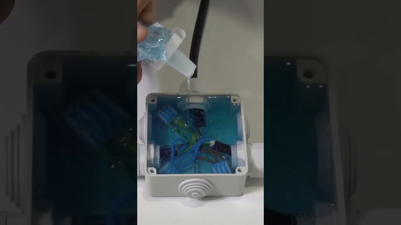 Underground electrical connexion #gel #ip68 #electricity #electricaltools #shorts #box #toolpress
