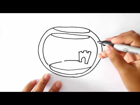 ¿Cómo dibujar una Pecera? Dibujo de una Pecera – Paula Hale