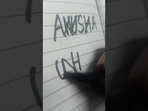Logo Name ANUSHA💜 Comment Your Names #shorts #short #anusha #logodesign