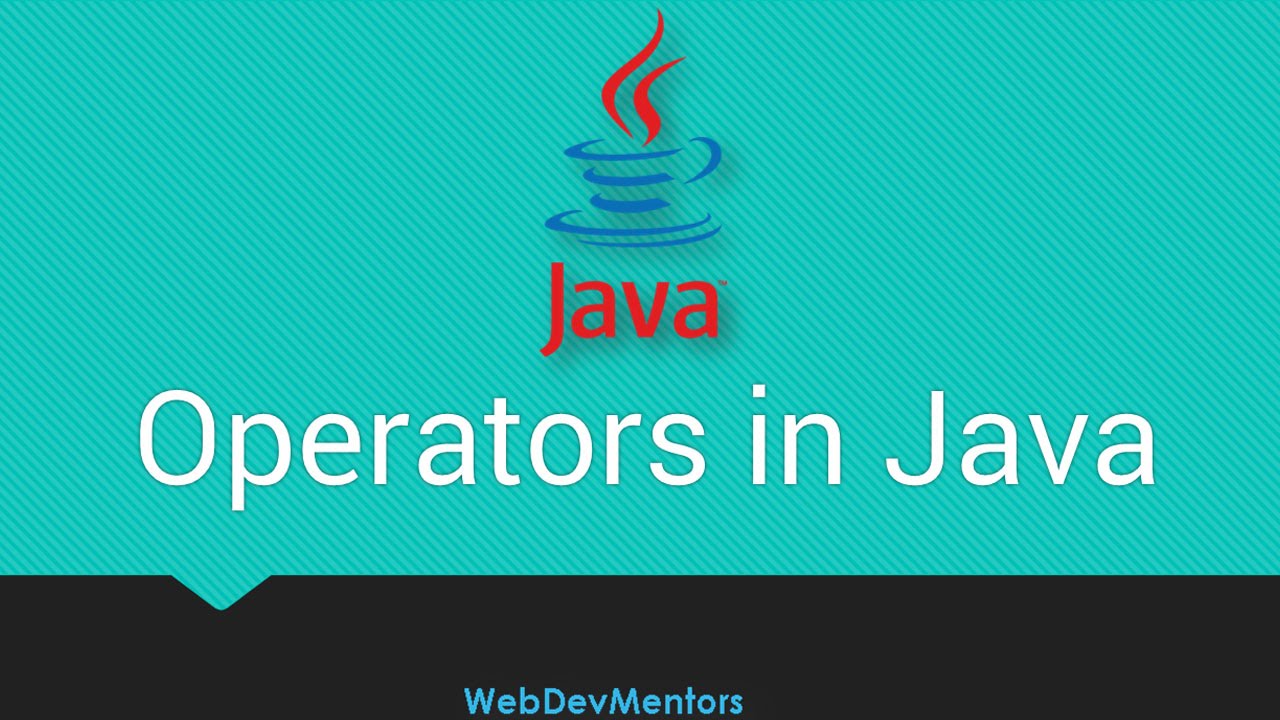 18. Operators in Java
