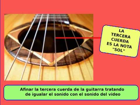 Afinación Guitarra: TERCERA CUERDA