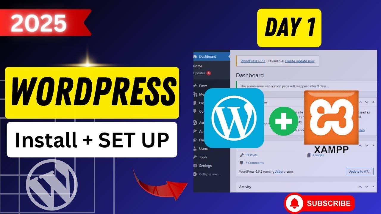 How to Install WordPress on Localhost:Step-byStep Guide for Beginners#webdesign #wordpressdeveloper