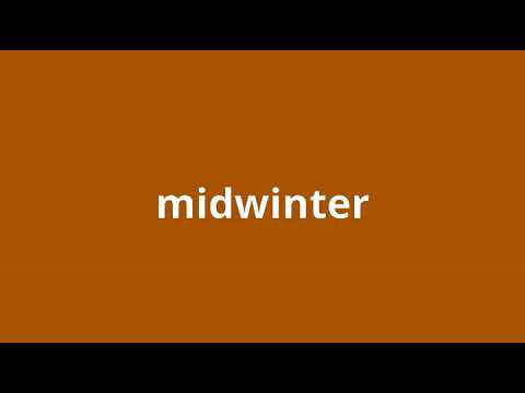 what is the meaning of midwinter