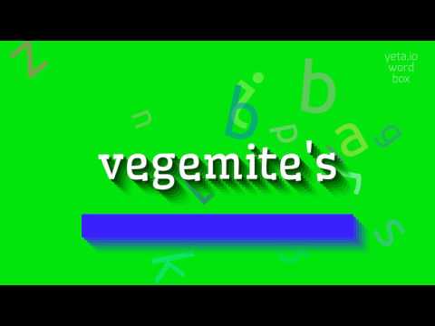 VEGEMITE'S - HOW TO SAY VEGEMITE'S? #vegemite's