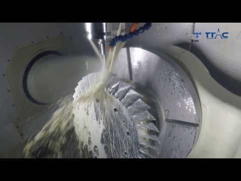 GT-500 - 5-axis Machining Center 立式五軸加工中心機|Cutting DEMO 切削展示|Tongtai 東台精機|Blisk 葉片