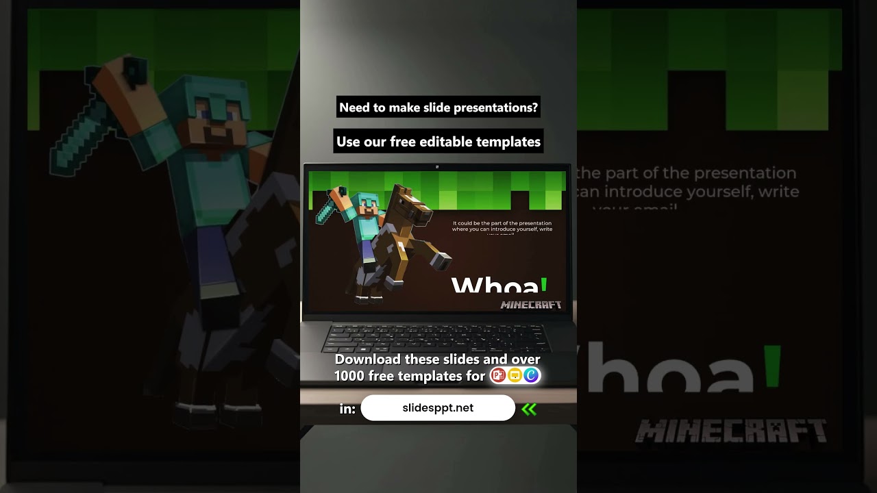 Free Minecraft Template for PPT, Canva & Google Slides #minecraft  #presentation