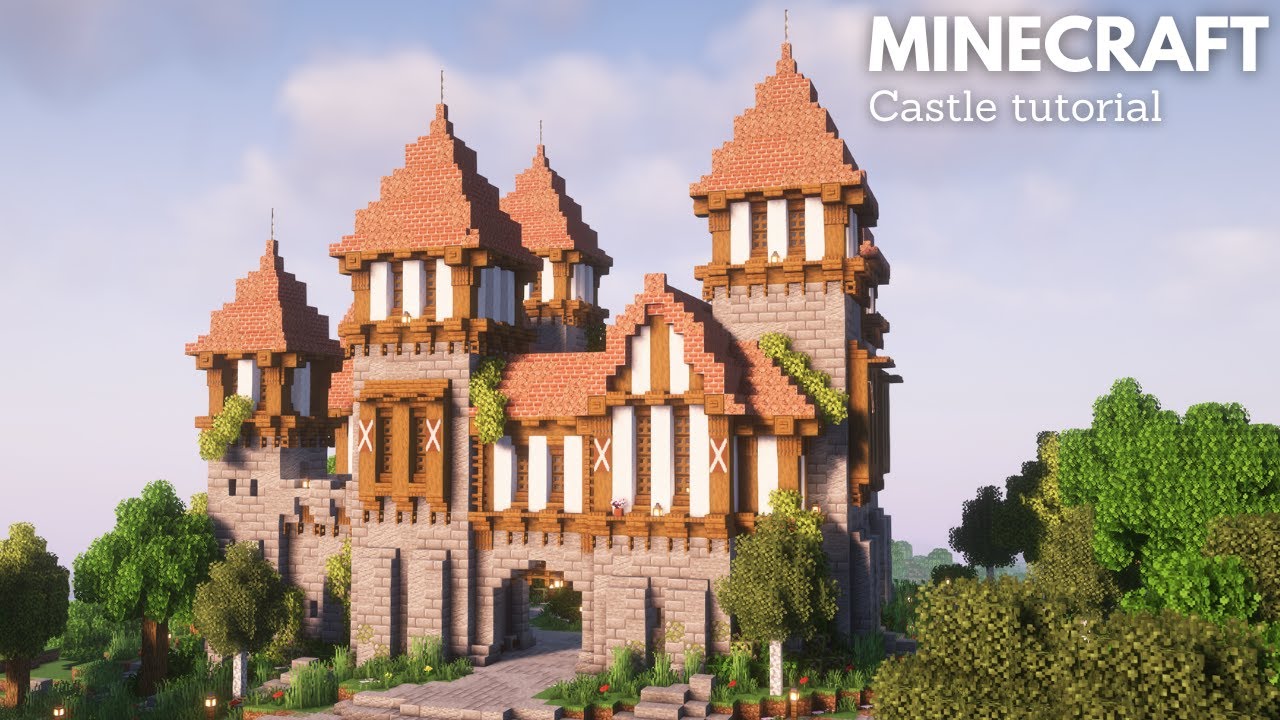 Minecraft: How to build a Medieval Castle Base | Minecraft Tutorial ...