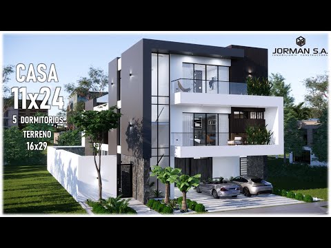 House Design | Modern House Design | 11x24m 3 Storey | 5 Bedrooms