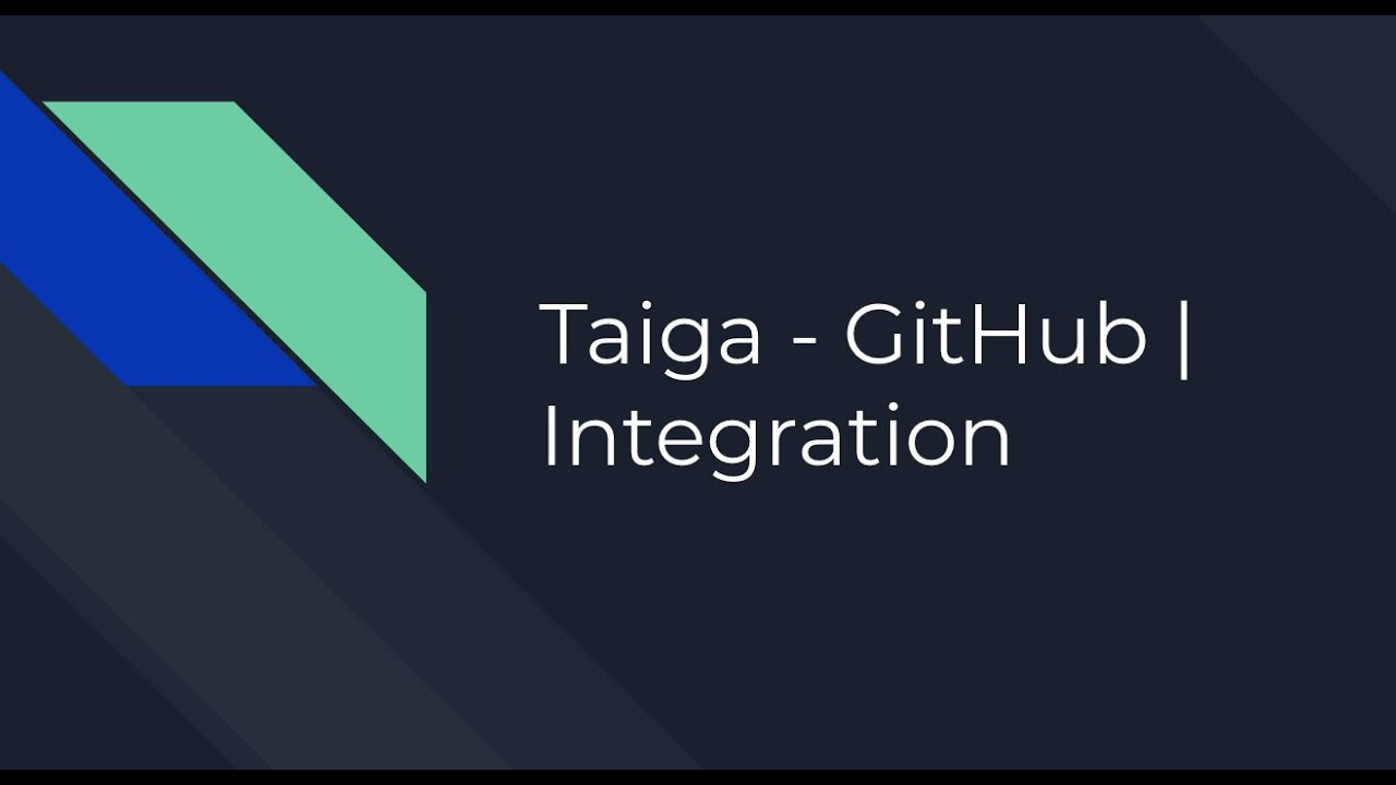 Taiga GitHub Integration