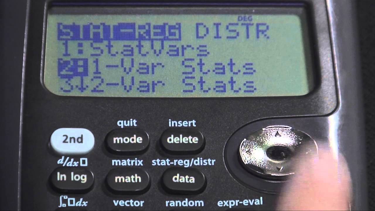 TI-36X Pro Mean-Standard_Deviation-Variance