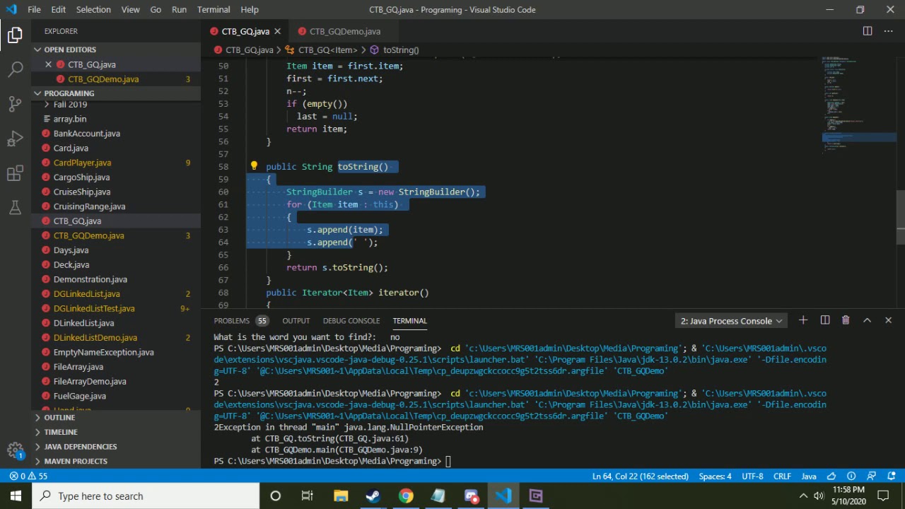 Caleb Brady: Generic Queue