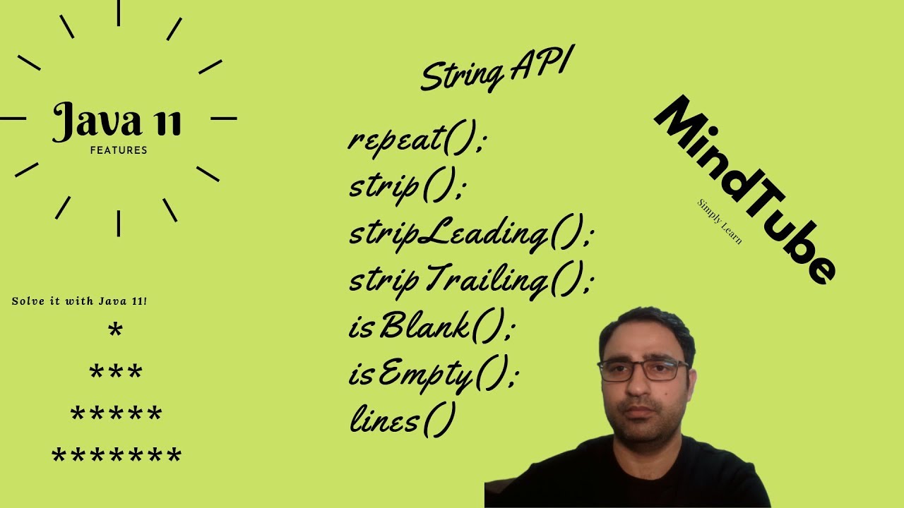 Java 11  01: String API (MindTube)
