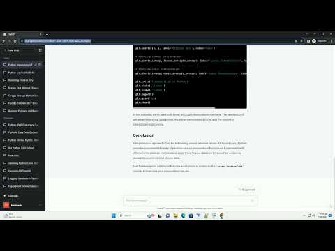 Interpolation in Python Plot