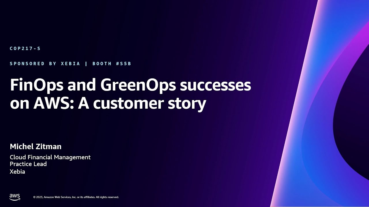 AWS re:Invent 2023 - FinOps and GreenOps successes on AWS: A customer story (COP217)