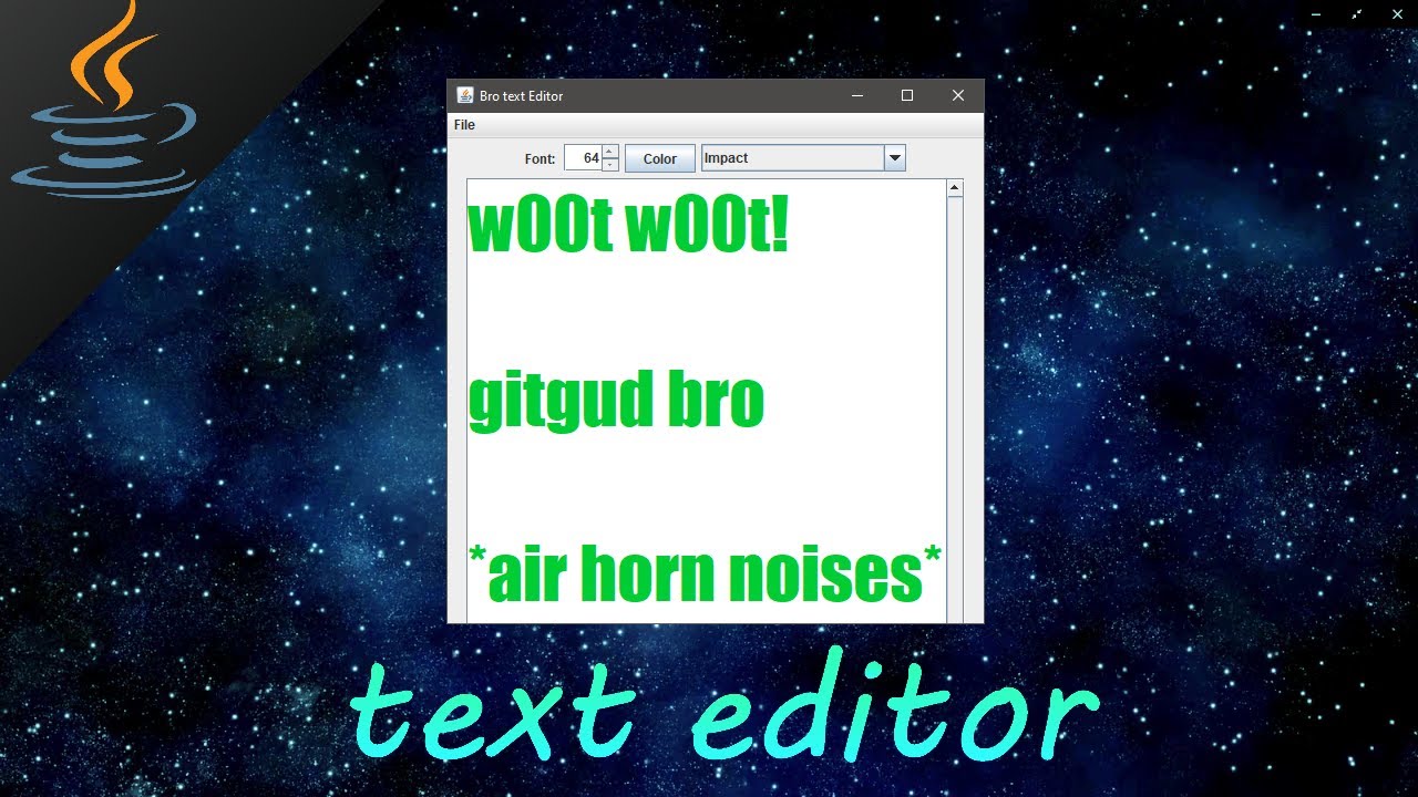 Java text editor app 📓