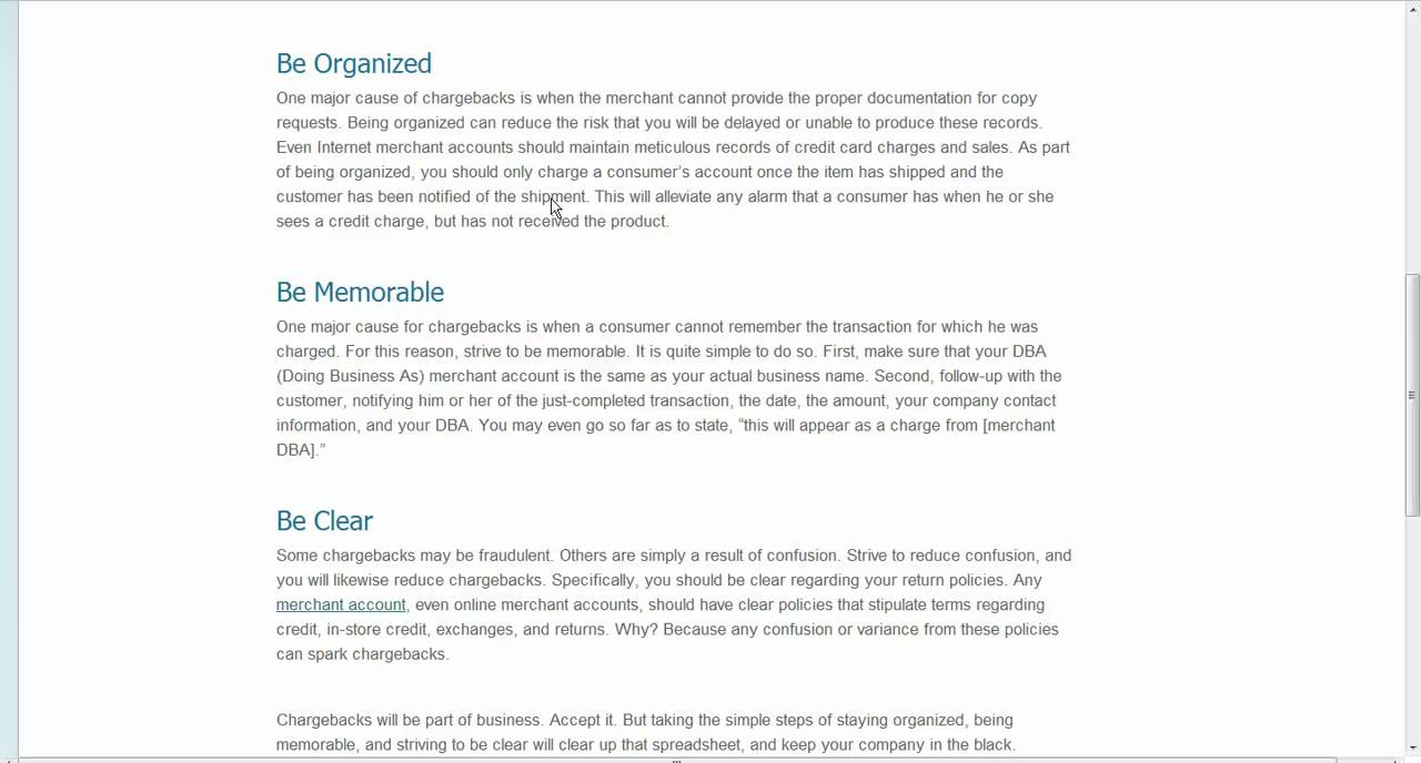 Chargeback reduction plan basics