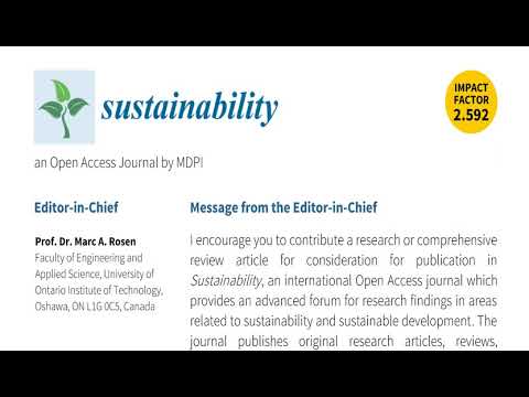 Prof. Dr. Hamid Doost Mohammadian, "Blue-Green Sustainability & Tomorrow Shocks",MDPI Sustainability
