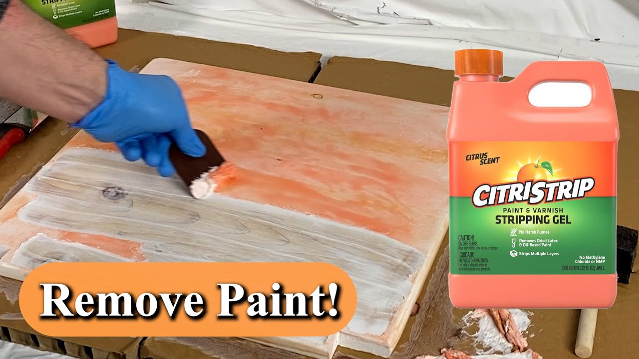 How to Strip Paint or Varnish Off Wood Using Citristrip Gel