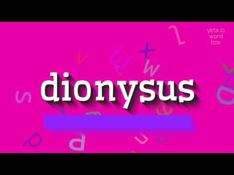 How to say "dionysus"! (High Quality Voices)
