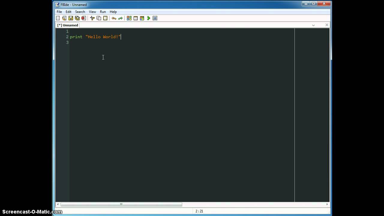 FreeBasic Tutorial 2-Hello World