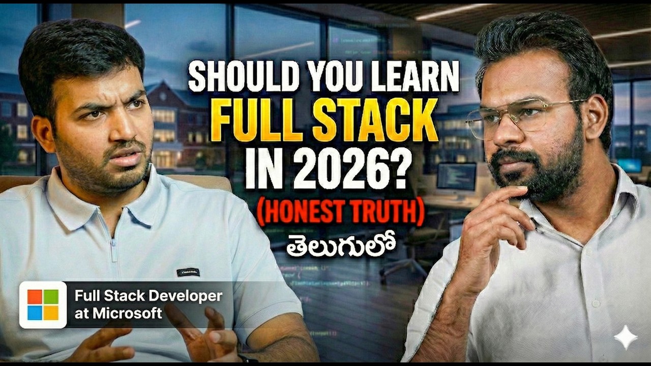 Stop Learning Full Stack! (Watch This Before Starting in 2026)