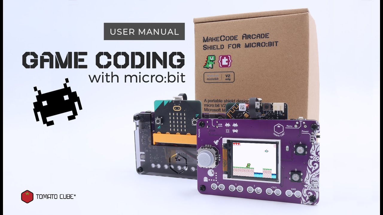 micro:bit V2 MakeCode Arcade Shield ready with Battery and 1.8" TFT ...