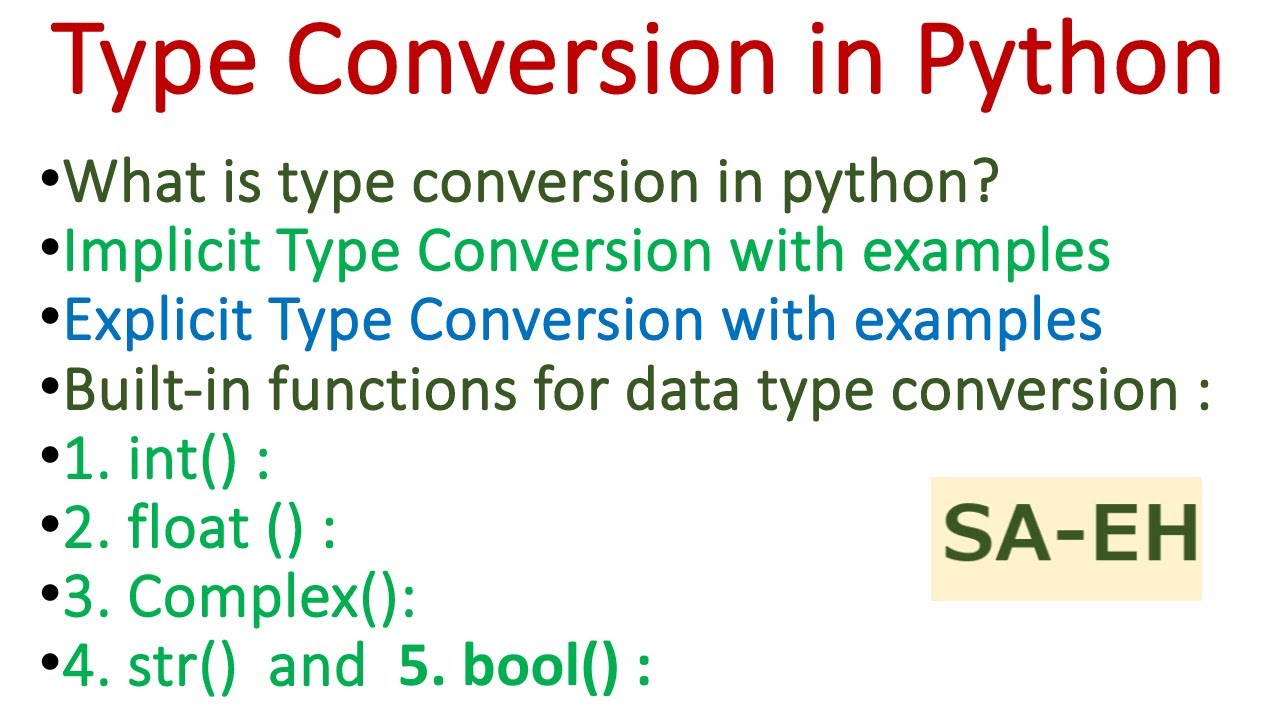 Type conversion in Python | Implicit and Explicit type conversion | Type casting in Python | CBSE