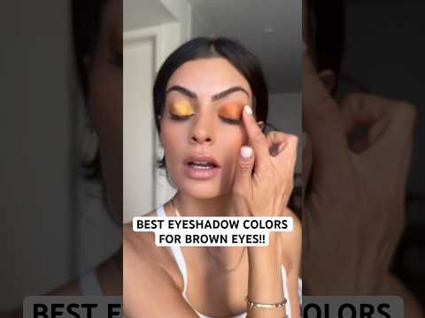 These are the BEST eyeshadows for brown eyes!!