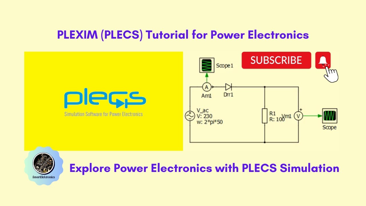 Power Half-Wave Rectifiers | Resistive, Inductive, Free-Wheeling Diode | Harmonic Analysis | PLECS