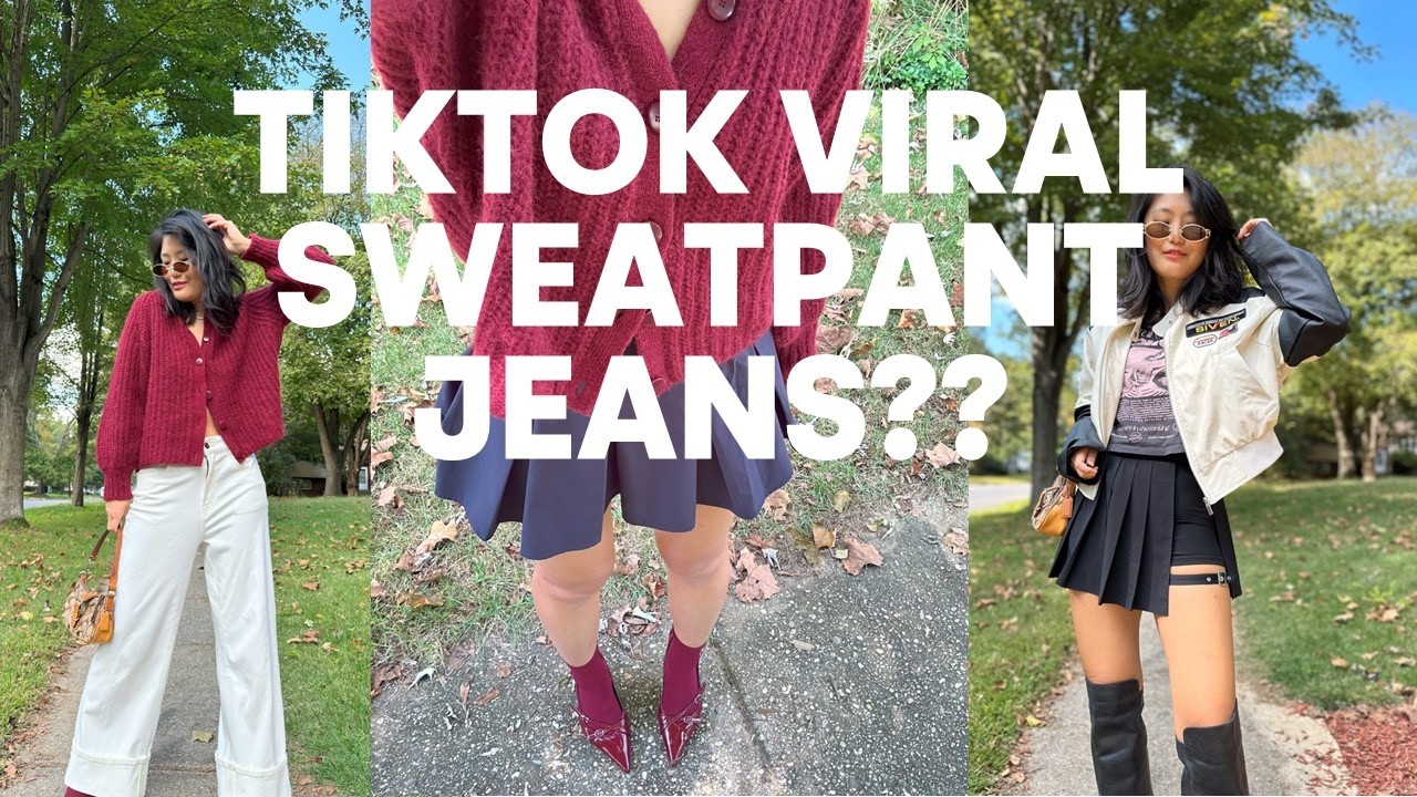 TIKTOK VIRAL SWEATPANT JEANS - Is Halara's Flex Denim Just as Good?