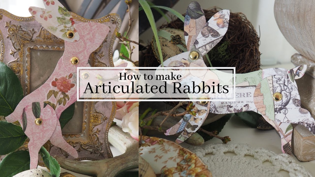 How to make Articulated Rabbit Decorations