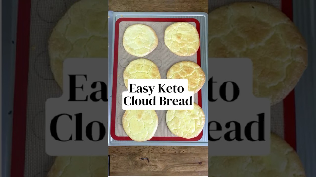 Easy Keto Cloud Bread - Low Carb Bread Replacement Recipe