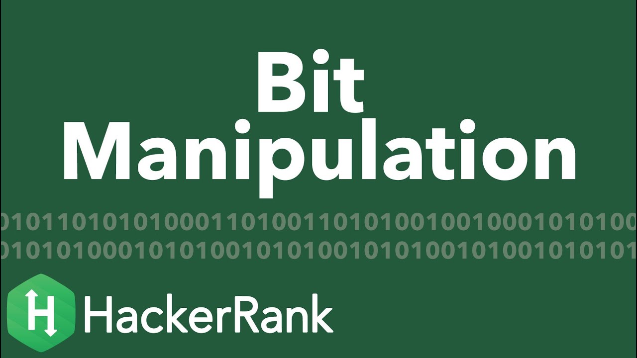 Algorithms: Bit Manipulation