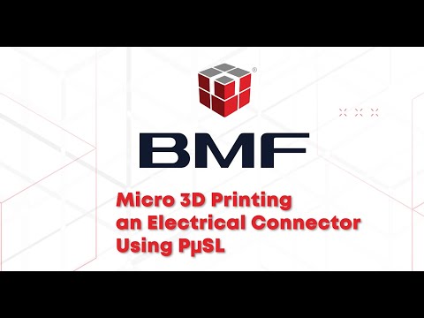 Micro 3D Printing an Electrical Connector Using PµSL