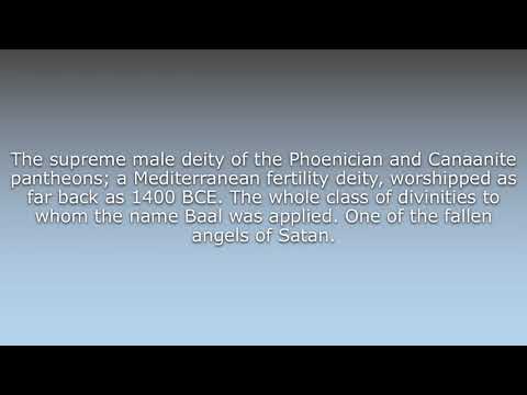 What does Baal mean?