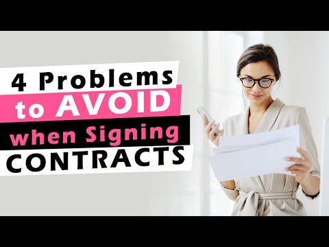 4 Problems to Avoid When Signing a Contract