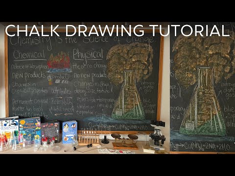Chemical vs. Physical Changes Chemistry Chalk Drawing | Waldorf