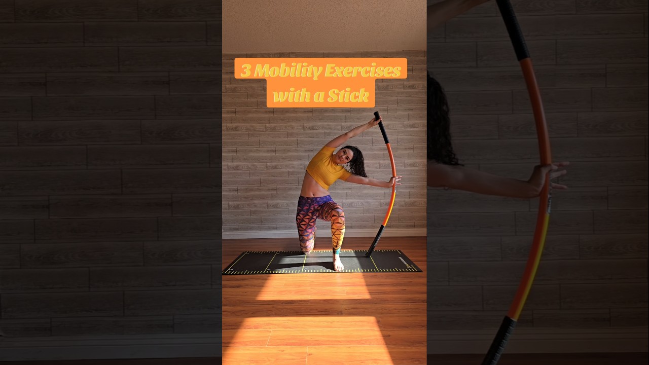 3 Stick Mobility exercises that hit the whole body! #fullbodyexercise #stickmobility #mobility