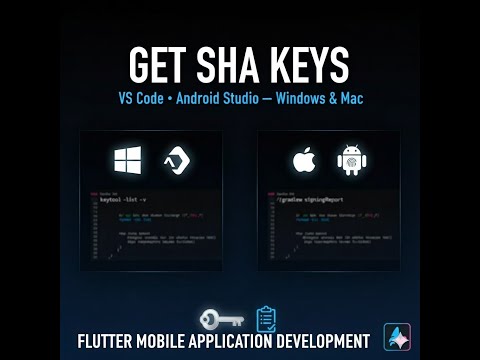 SHA Key Generation for Flutter: Step-by-Step on Windows & MacBook # ...