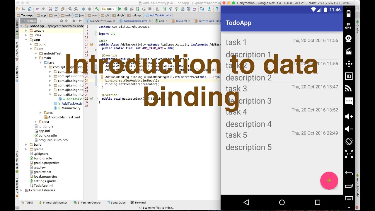 Introduction to android data binding with to-do app || Ajit Singh