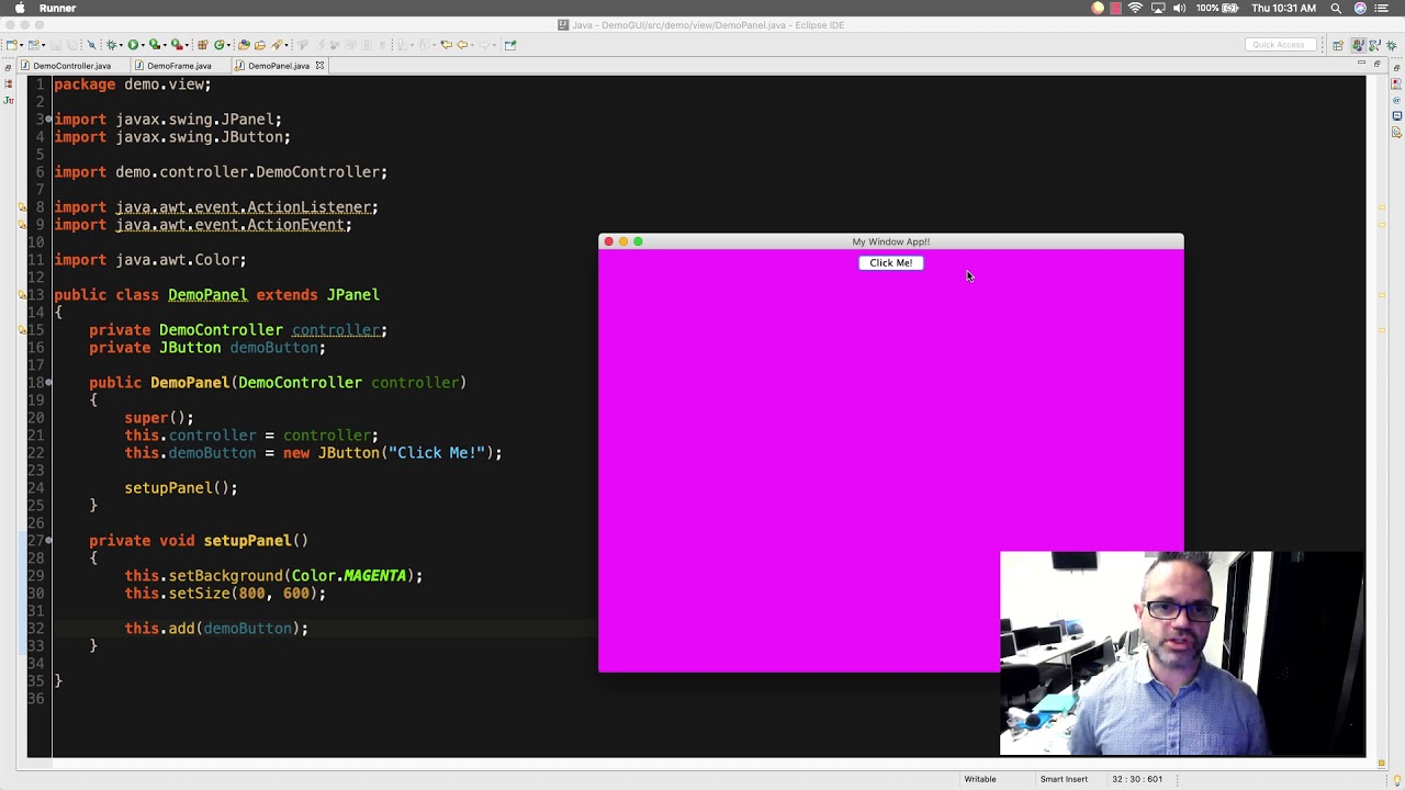 Basic Java GUI interactivity