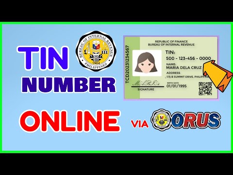 How to Get TIN Number Online FREE + ORUS Register Verification + BIR Valid ID