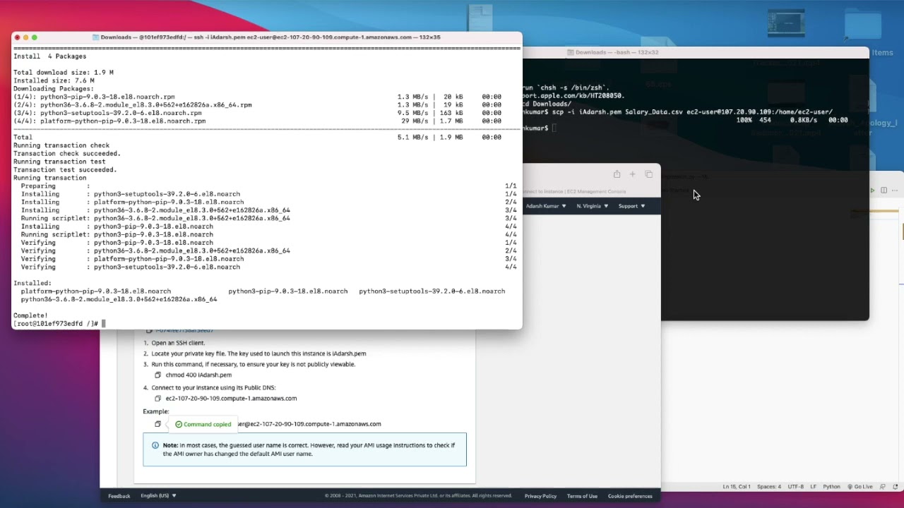 Training Machine Learning Model Inside a Docker Container