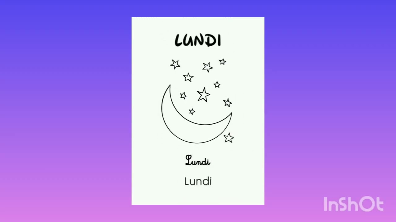 les rituels :  affichage des jours De la semaine