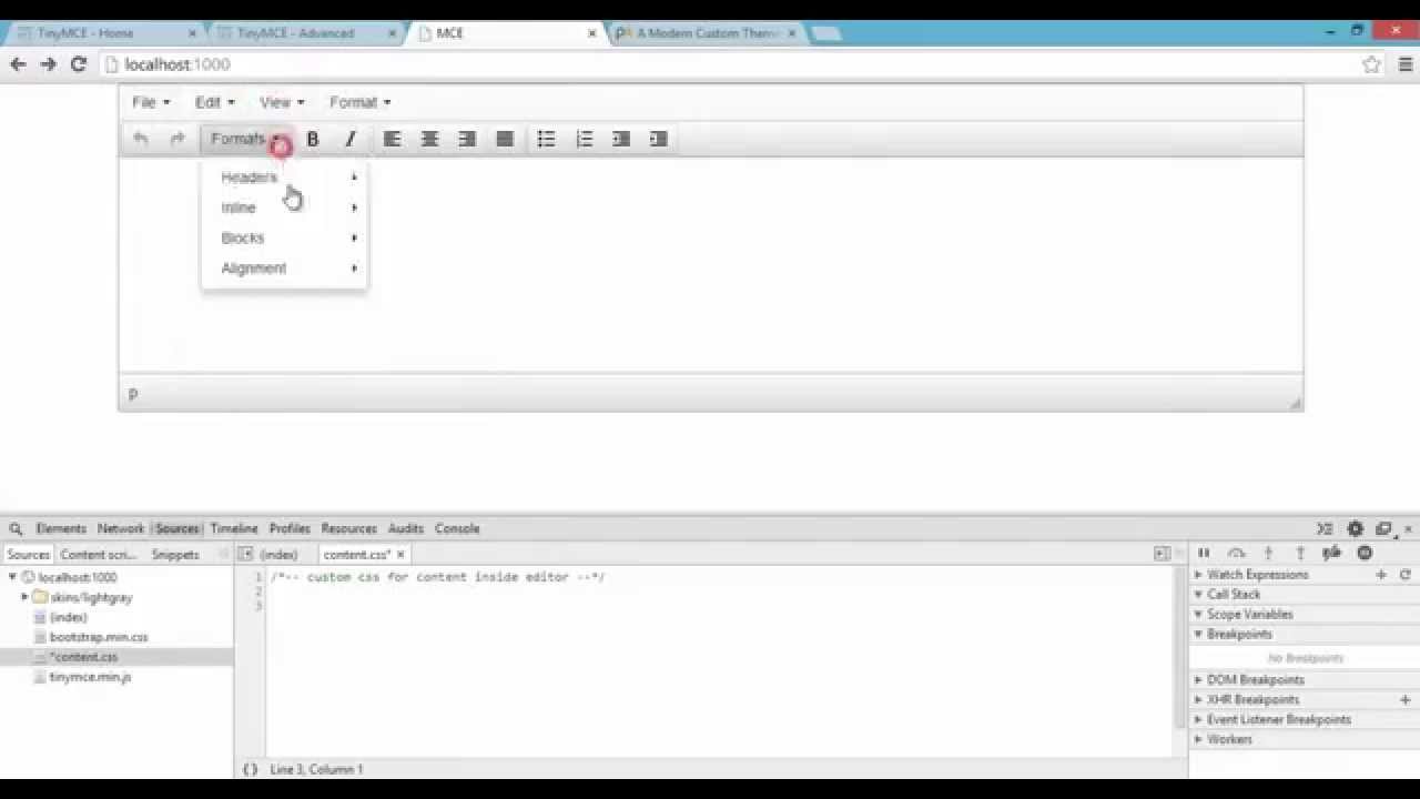 tinymce 4 configuration   custom content css 720p