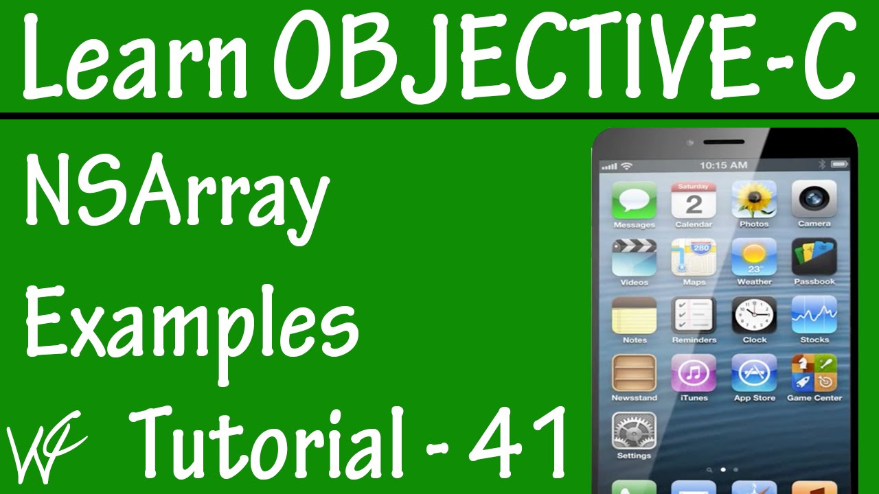 Free Objective C Programming Tutorial for Beginners 41 - NSArray in Objective C