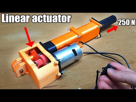 3D Printed Linear Actuator - Linear motion by Retsetman - Thingiverse