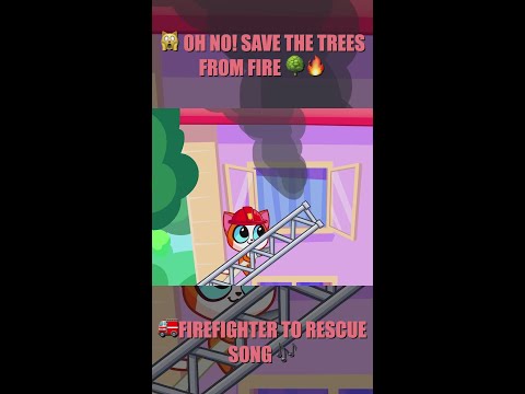 Let’s Stop the Fire! 🔥 Firefighter Song & Rhymes for Kids 🚒🎶 😻 PURR PURR