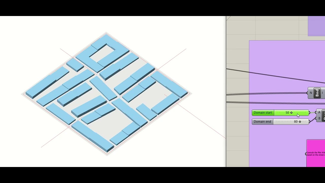 Urban Design Tool Alter Footprint, parametric design with grasshopper for rhino